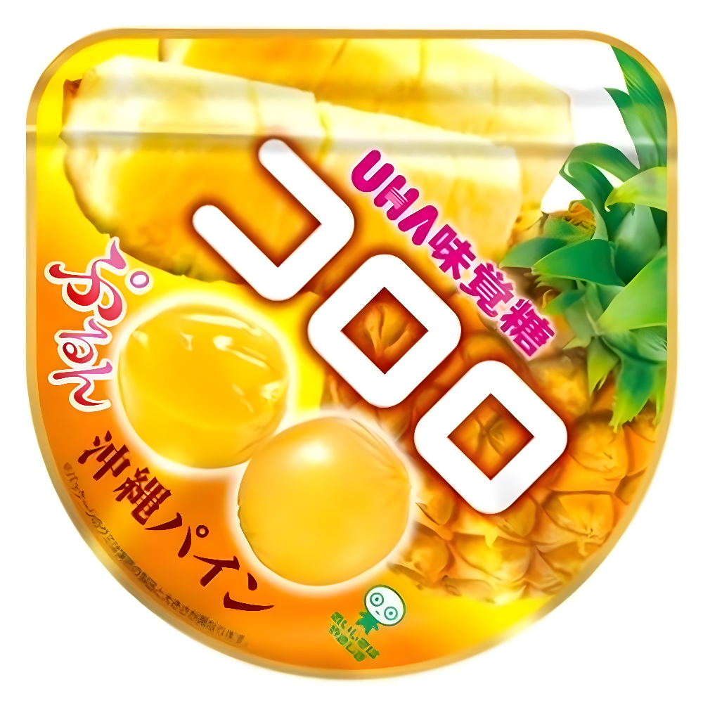 Cukierki do żucia UHA KORORO (OKINAWA PINEAPPLE), 40g | Candy POP